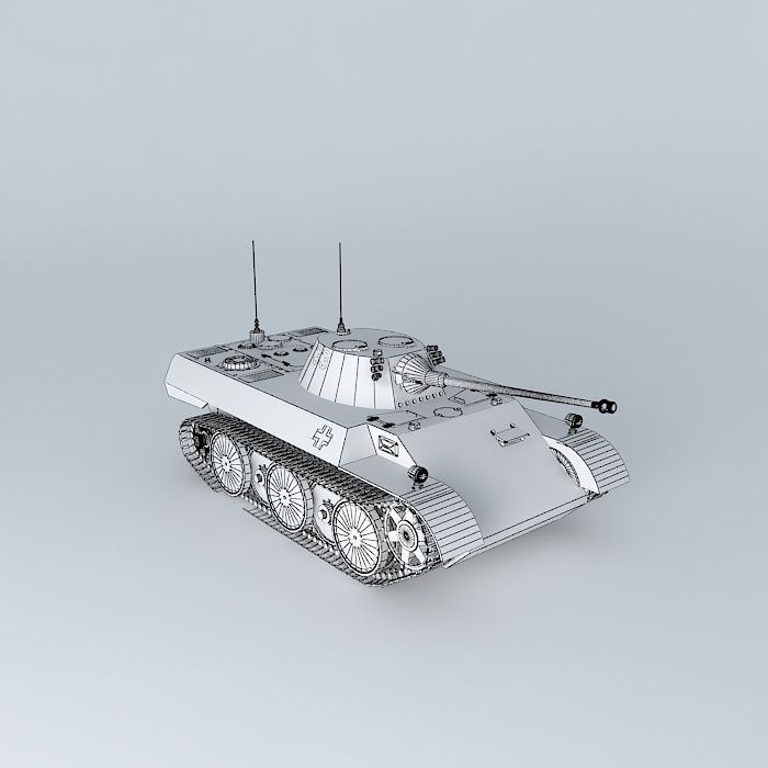 VK1602 Leopard Reconnaisance Tank 3D model | CGTrader
