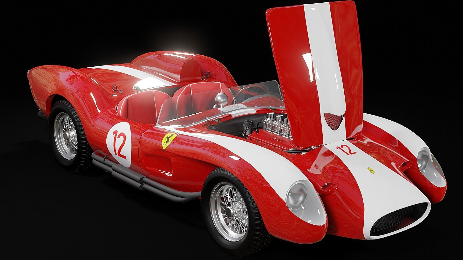 1957 Ferrari 250 Testa Rossa 3D model | CGTrader