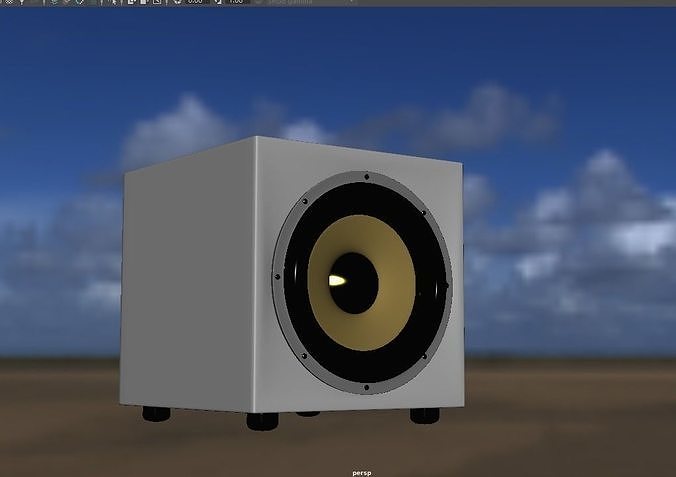 Subwoofer speaker 3D model | CGTrader