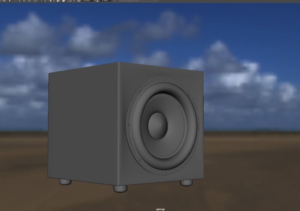 Subwoofer 3D model | CGTrader