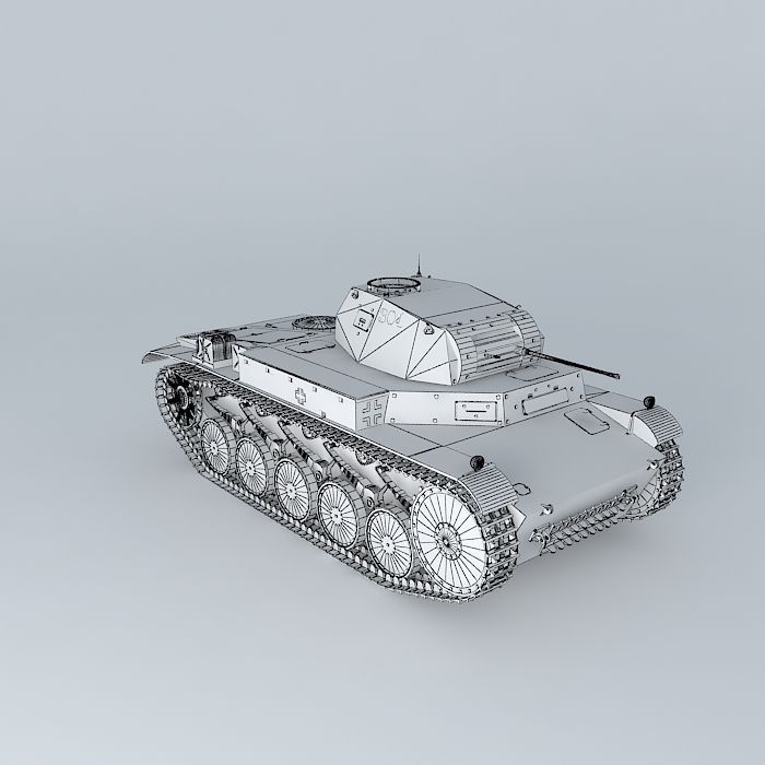 Panzer II -. Panzer II Ausf C (German tank) 3D model | CGTrader