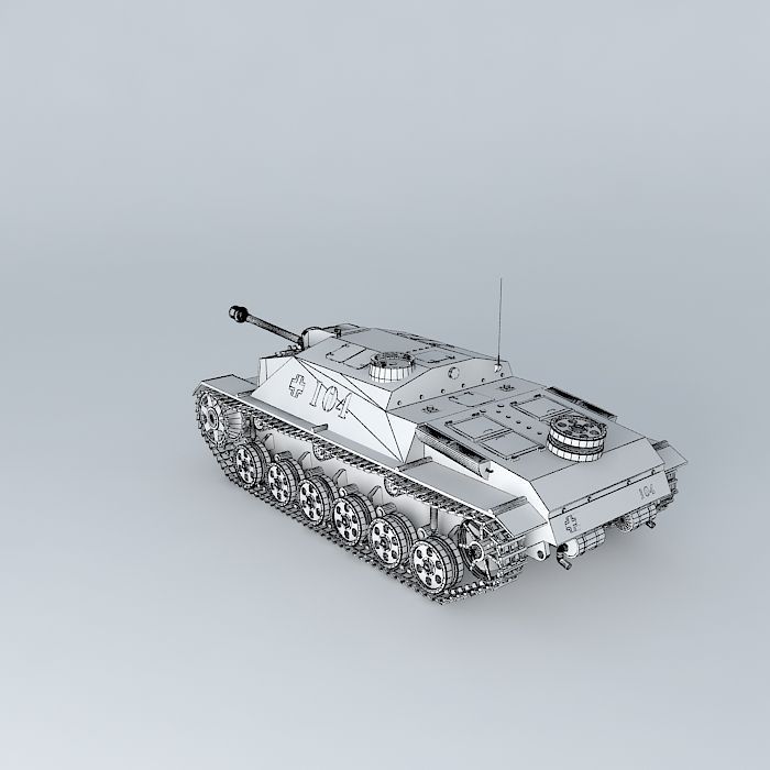 Stug III 40 Sturmgeschutz 40 Ausf G. 3D model | CGTrader