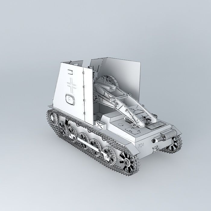 15 cm sIG 33 Sf on Panzerkampfwagen I Ausf B 3D model | CGTrader