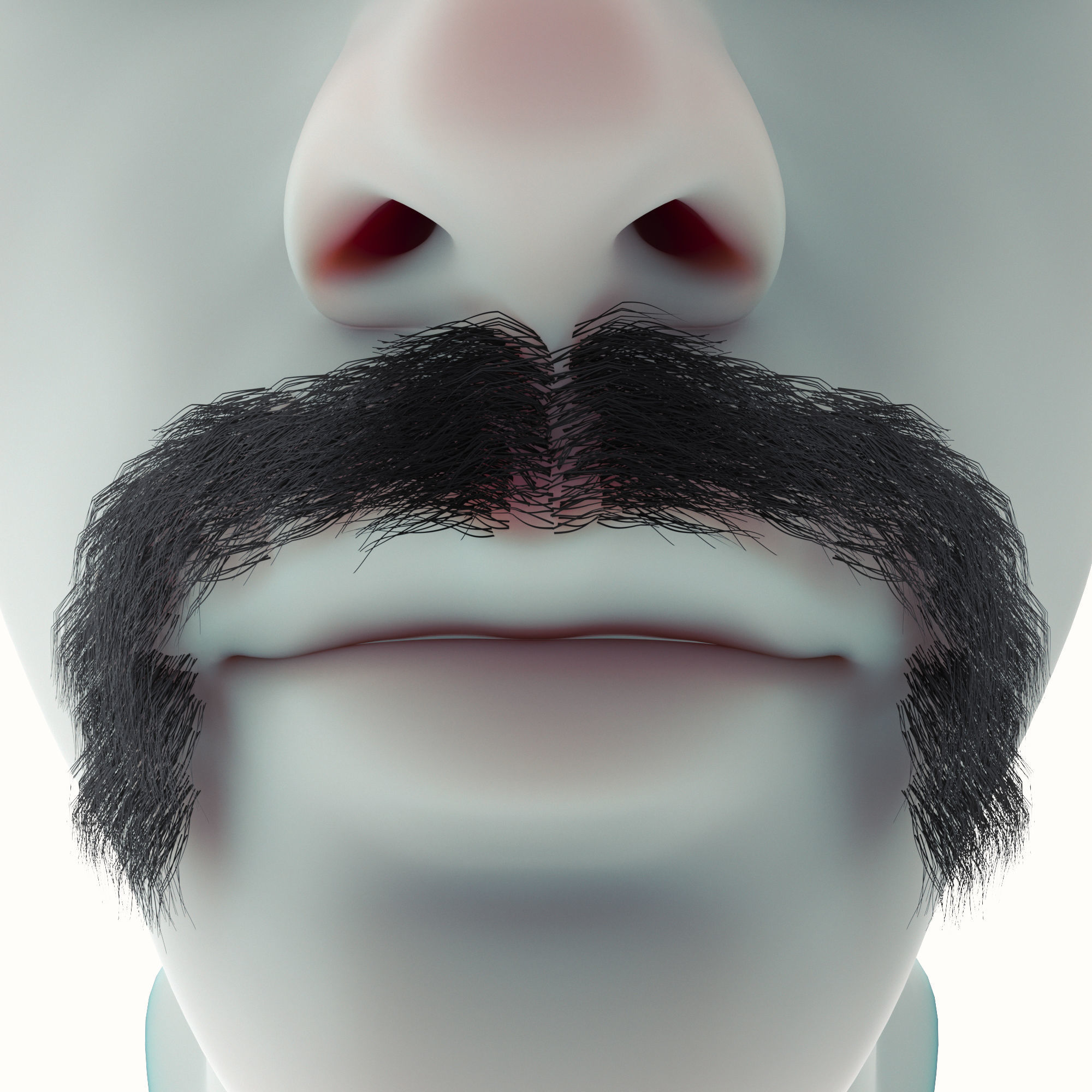 3D model Mustache Low Poly 3 VR / AR / low-poly | CGTrader