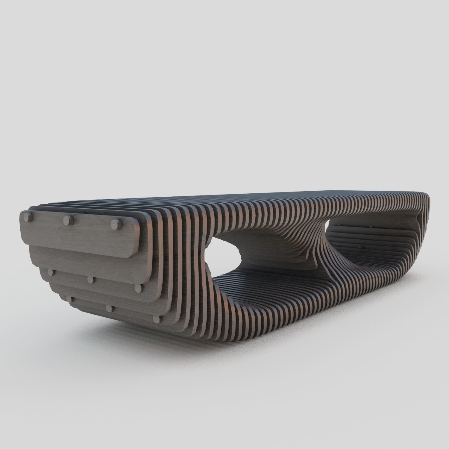 parametric bench 3D model | CGTrader