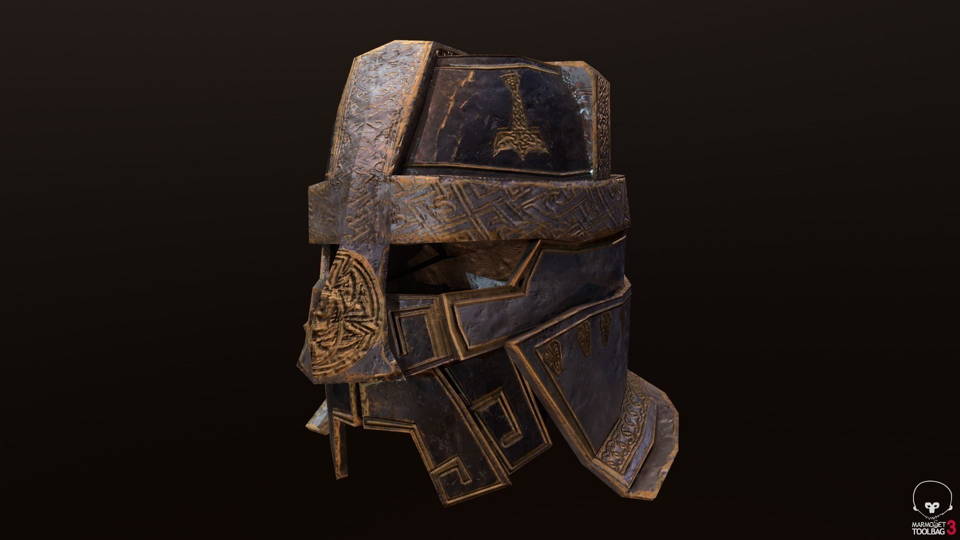 3D model Dwarf Helmet VR / AR / low-poly | CGTrader