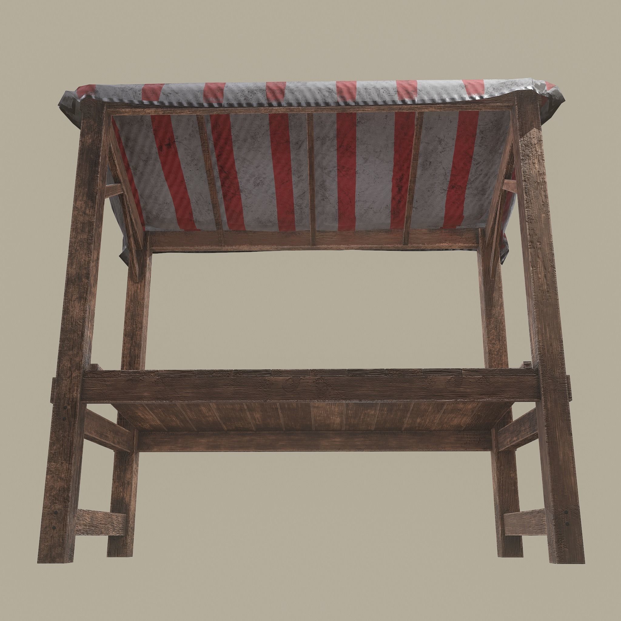 3D model Merchant Stall VR / AR / low-poly | CGTrader