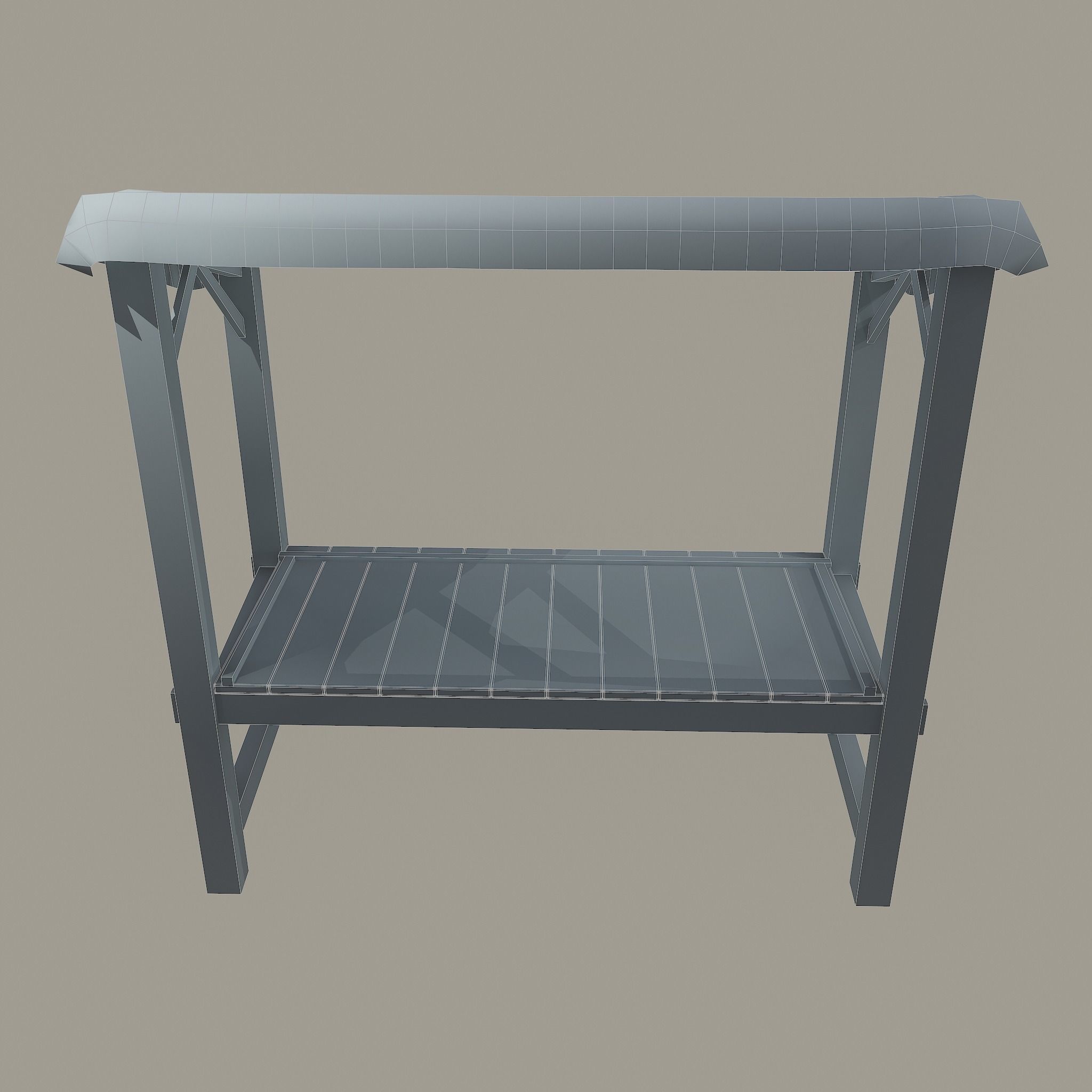 3D model Merchant Stall VR / AR / low-poly | CGTrader