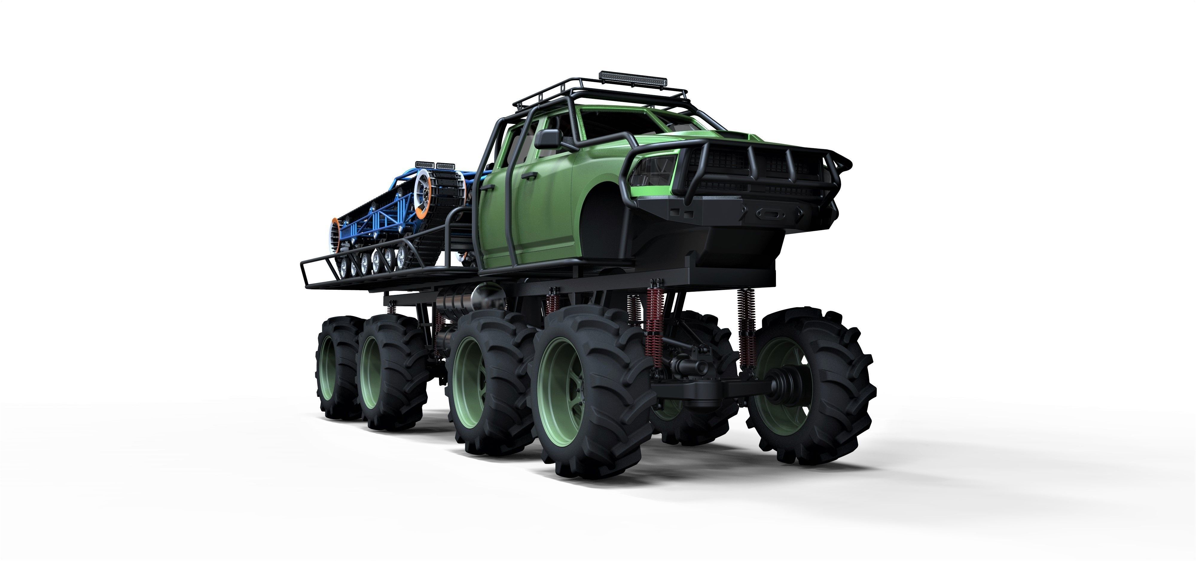 Super bogger with Concept tracked vehicle 3D model | CGTrader