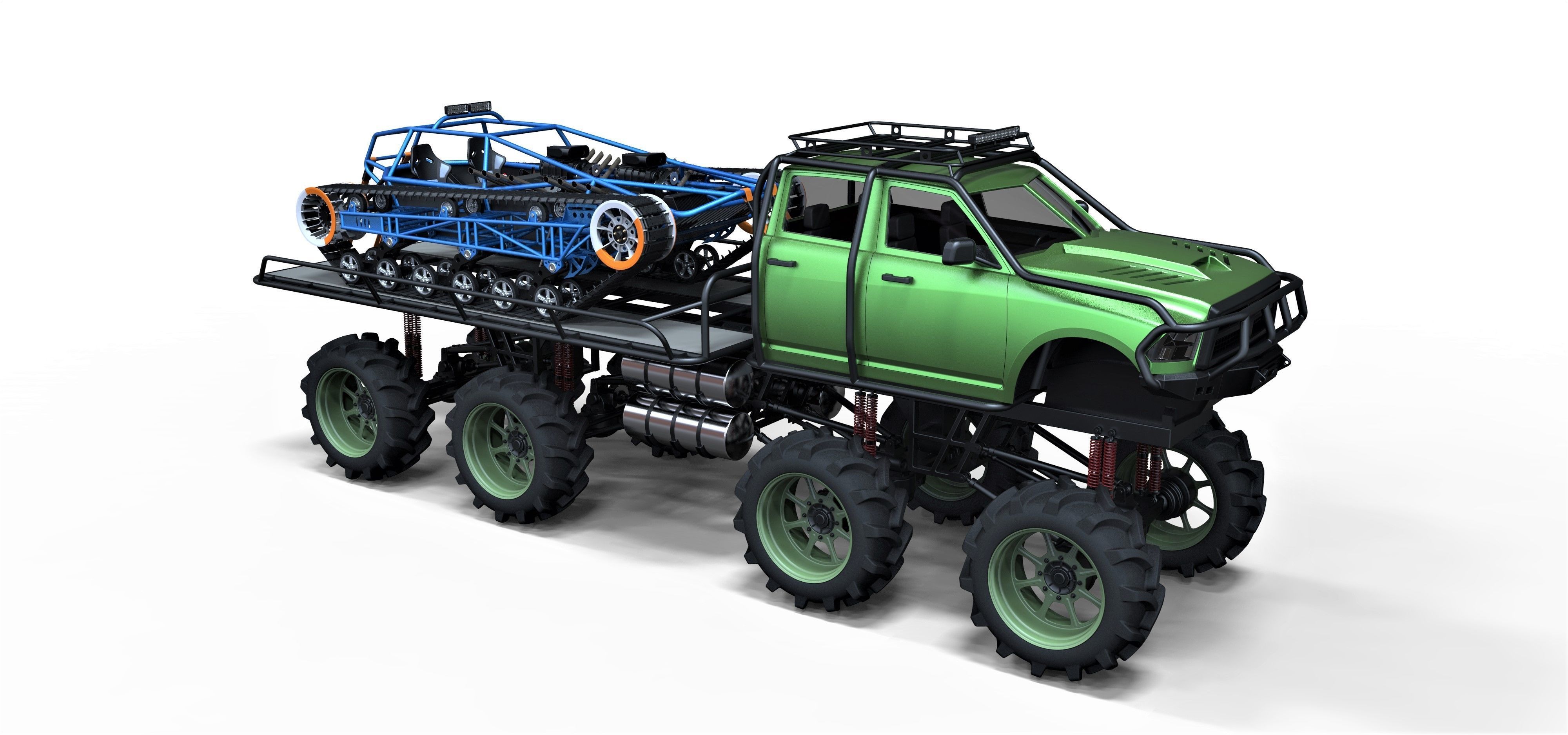 Super bogger with Concept tracked vehicle 3D model | CGTrader