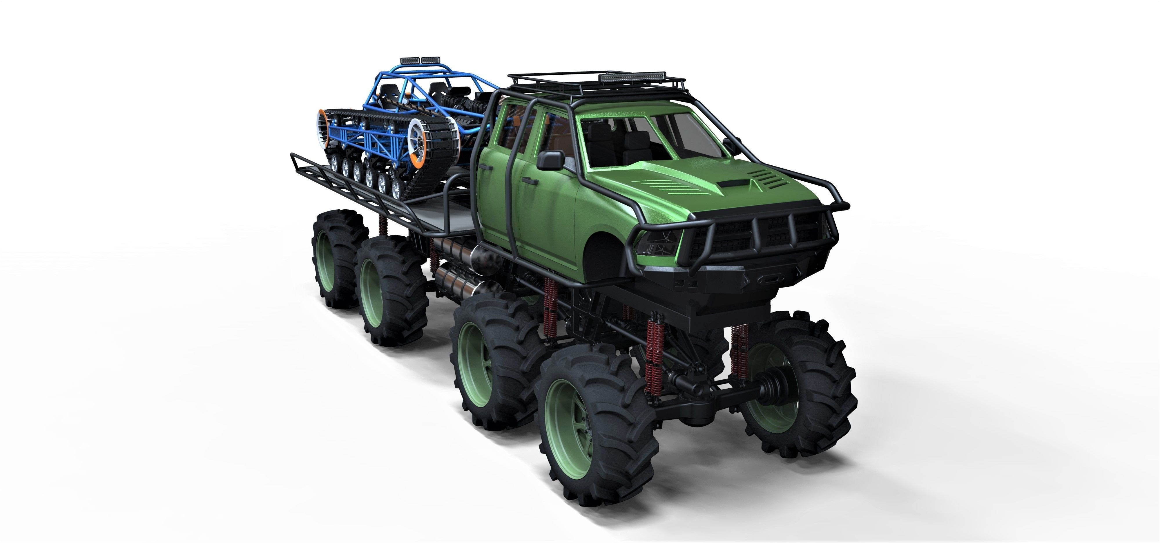 Super bogger with Concept tracked vehicle 3D model | CGTrader