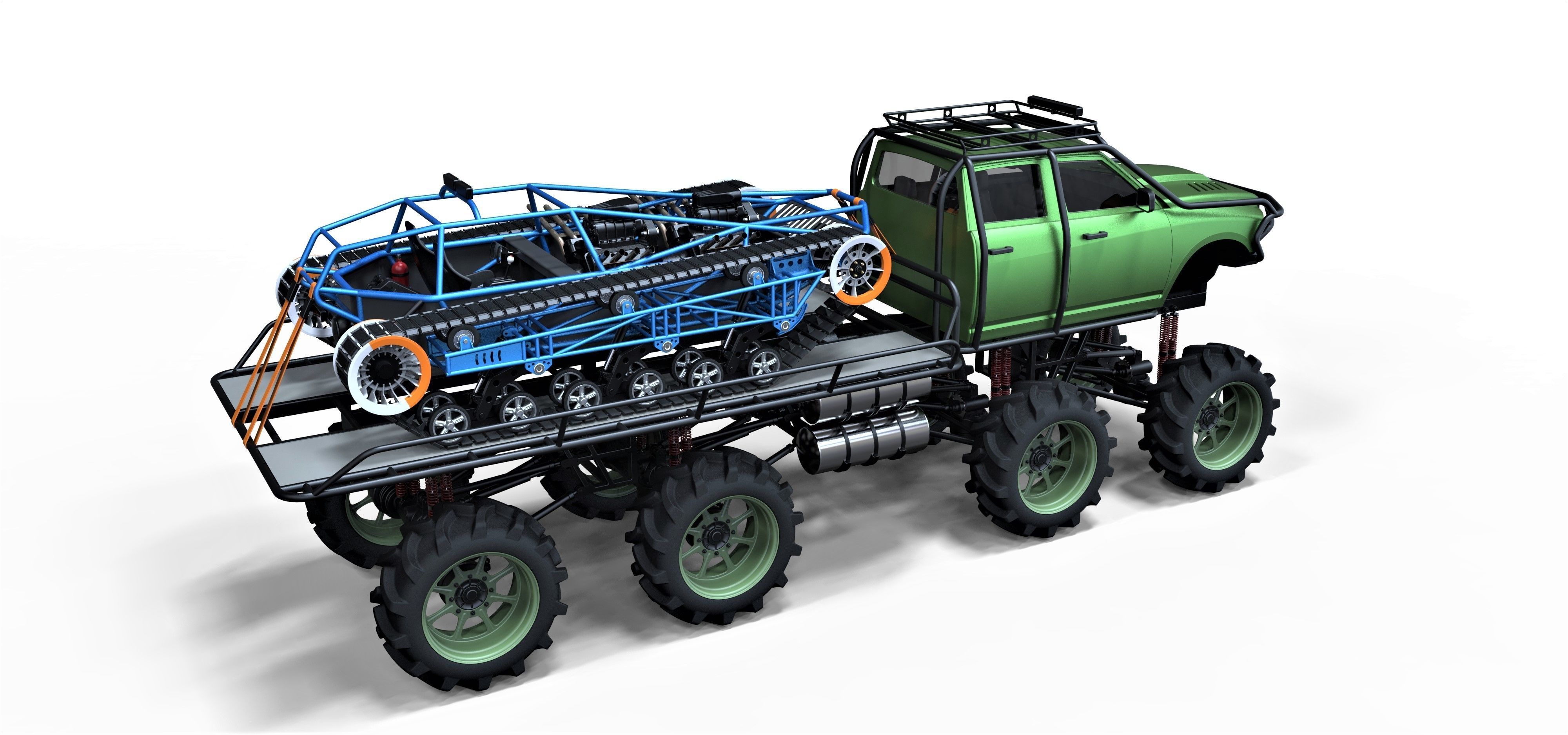 Super bogger with Concept tracked vehicle 3D model | CGTrader