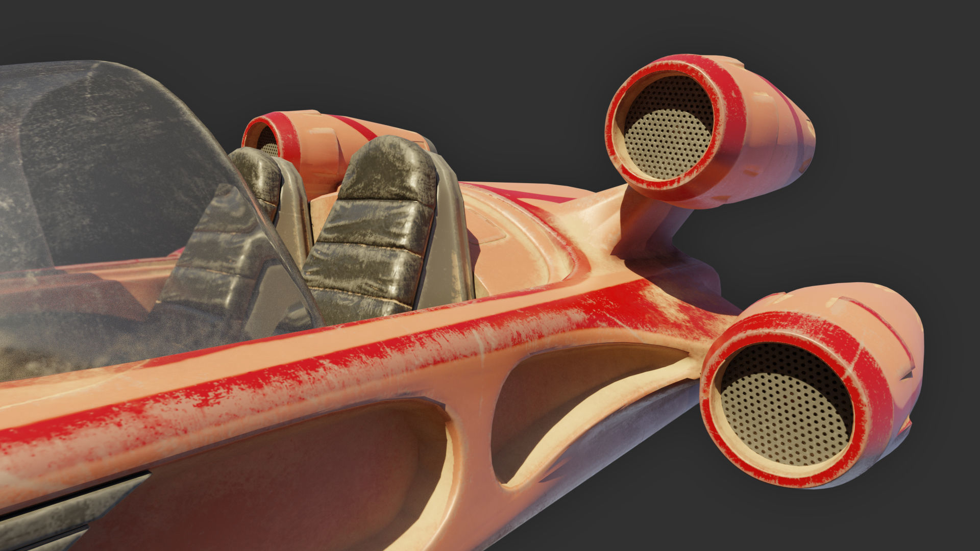 3D model Modified Landspeeder VR / AR / low-poly | CGTrader