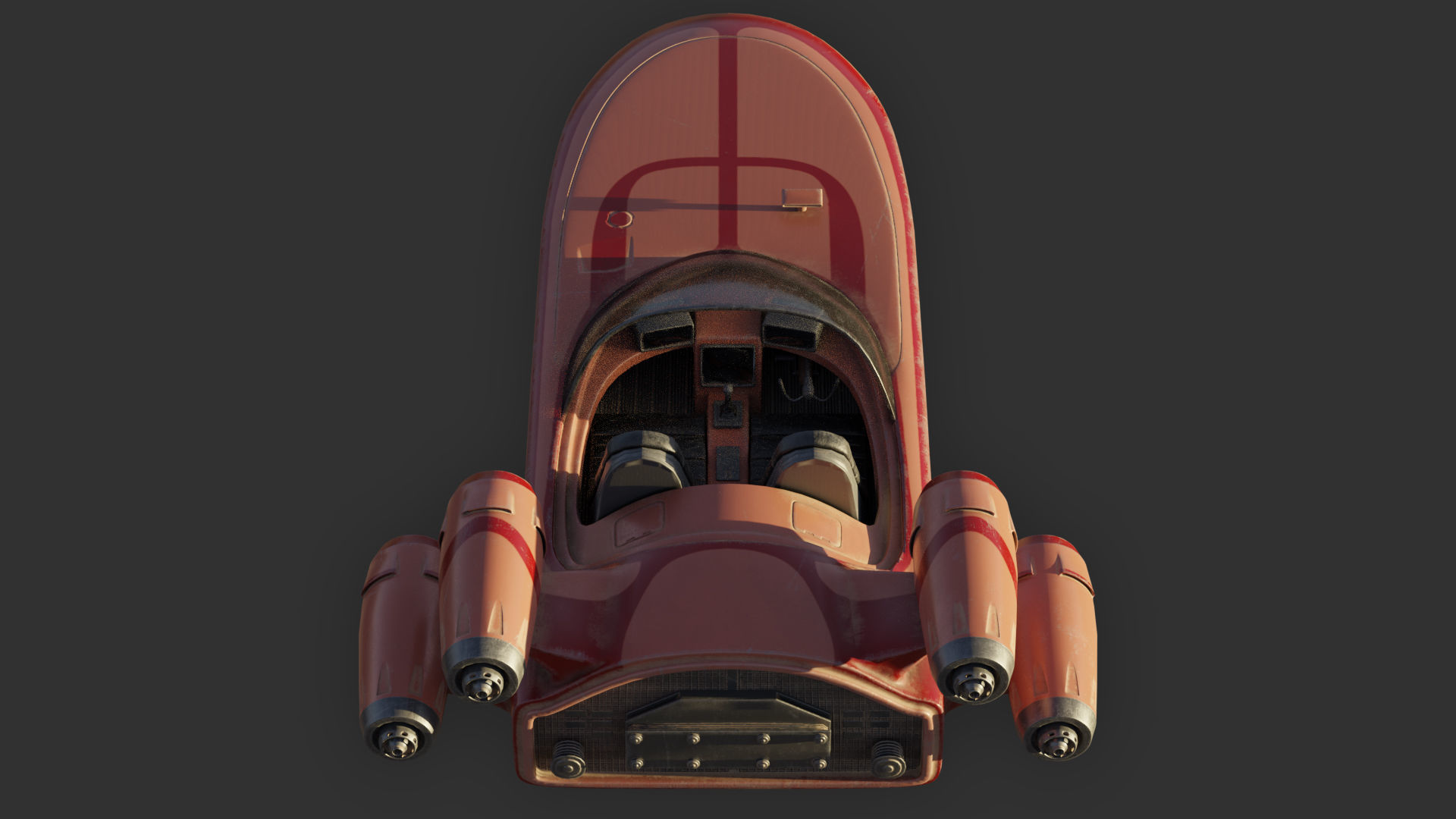 3D model Modified Landspeeder VR / AR / low-poly | CGTrader