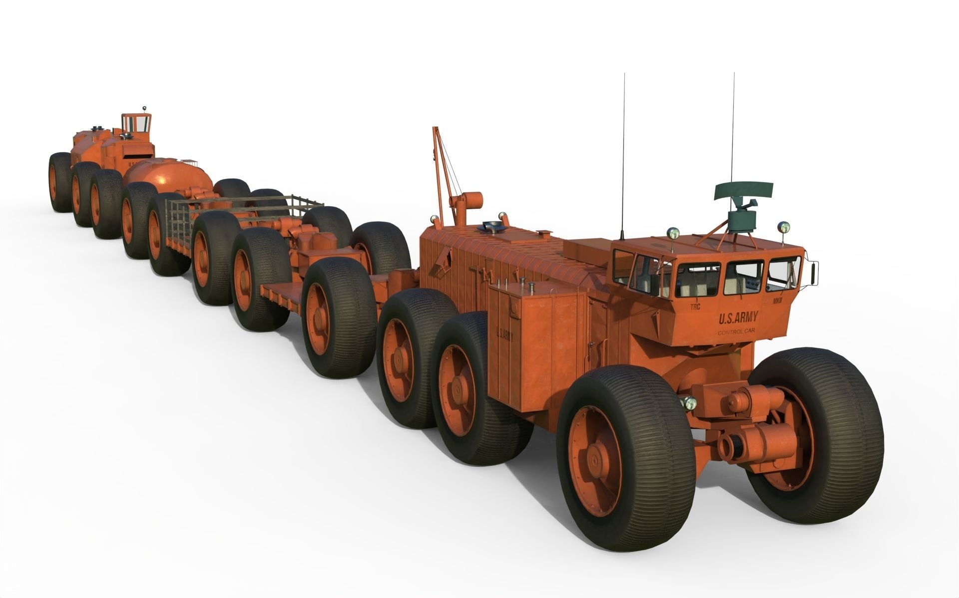 LeTourneau TC-479 mark 2 overland train 3D model | CGTrader