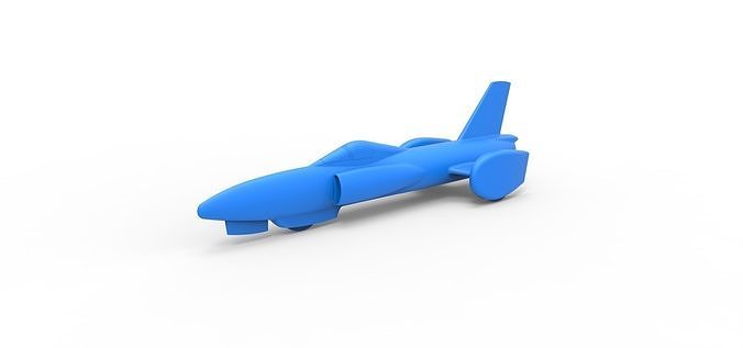 Diecast model Spirit of America jet car 1964 Scale 1 to 50 3D model 3D ...