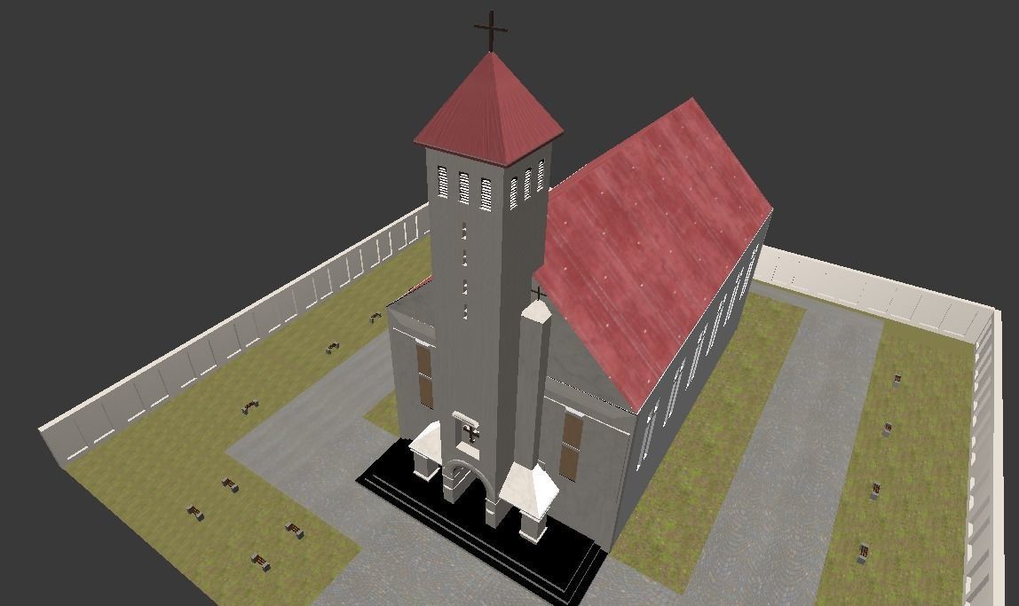Blender 3D Model Church free 3D model | CGTrader
