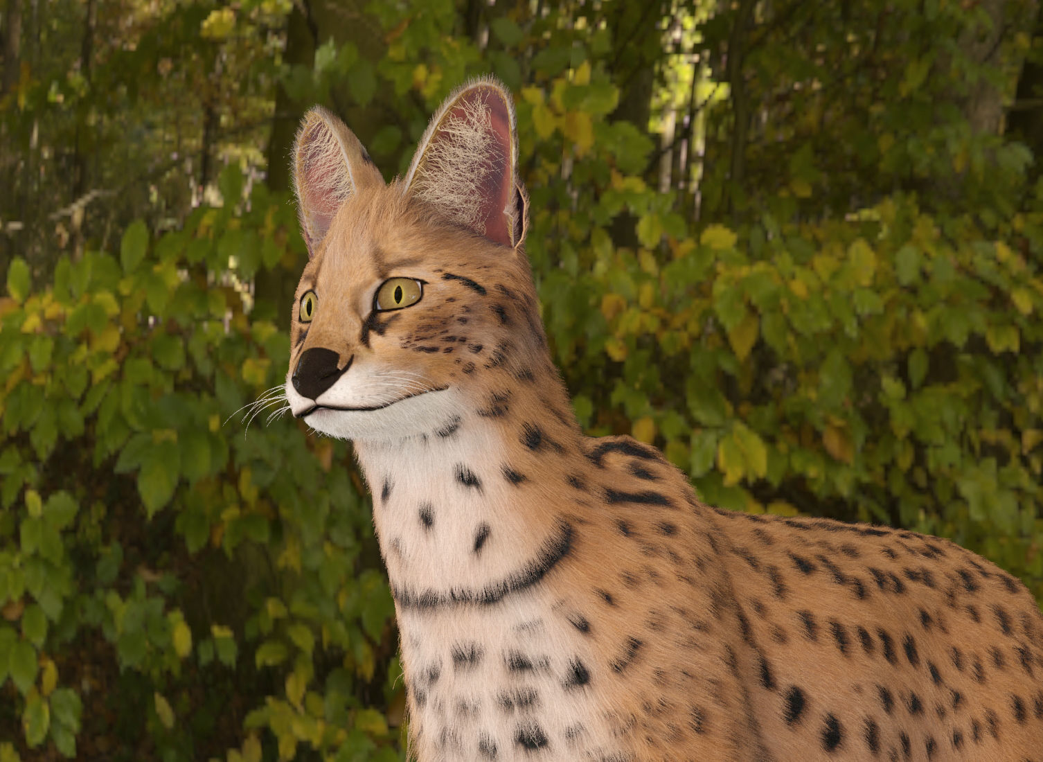 3D model Serval 3d model and sculpture VR / AR / low-poly | CGTrader