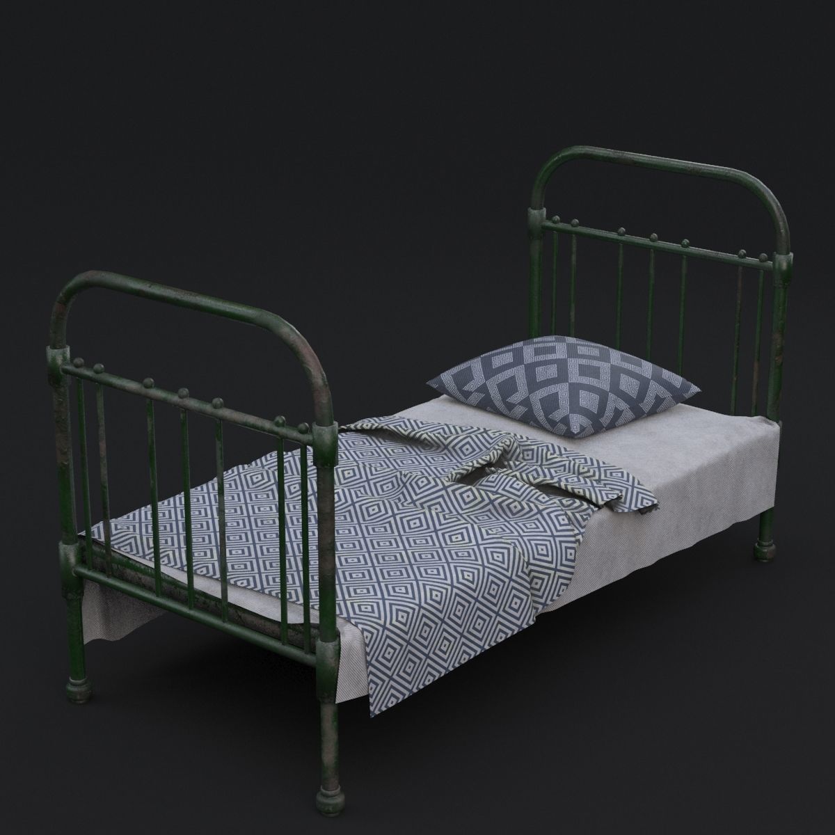 Old bed 3D model | CGTrader