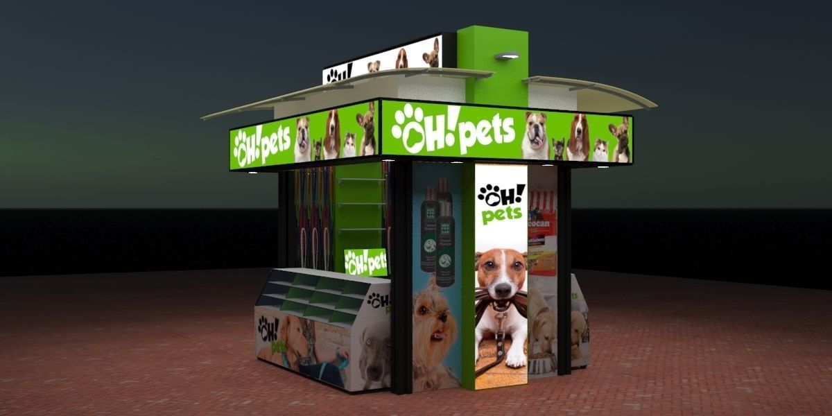 pet accessories store 3D model | CGTrader