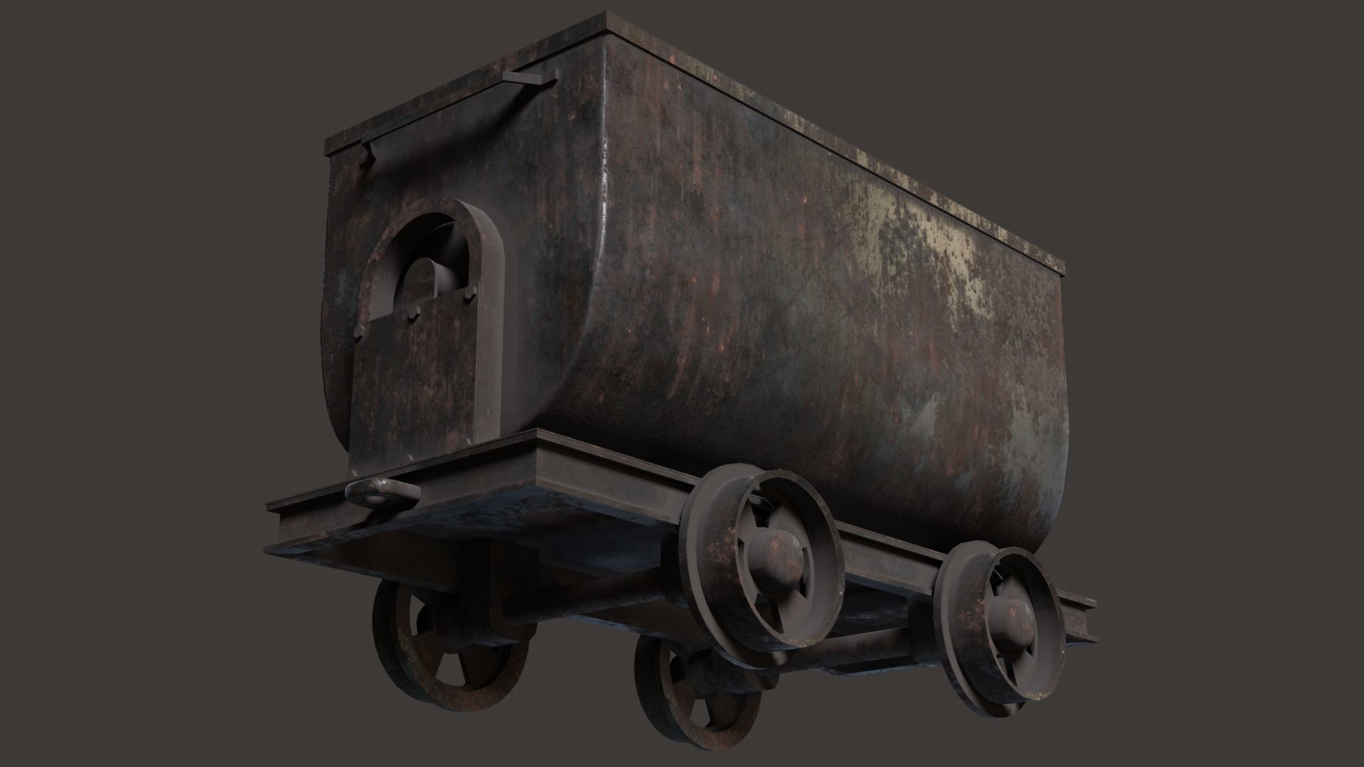 3D model Mining Cart VR / AR / low-poly | CGTrader