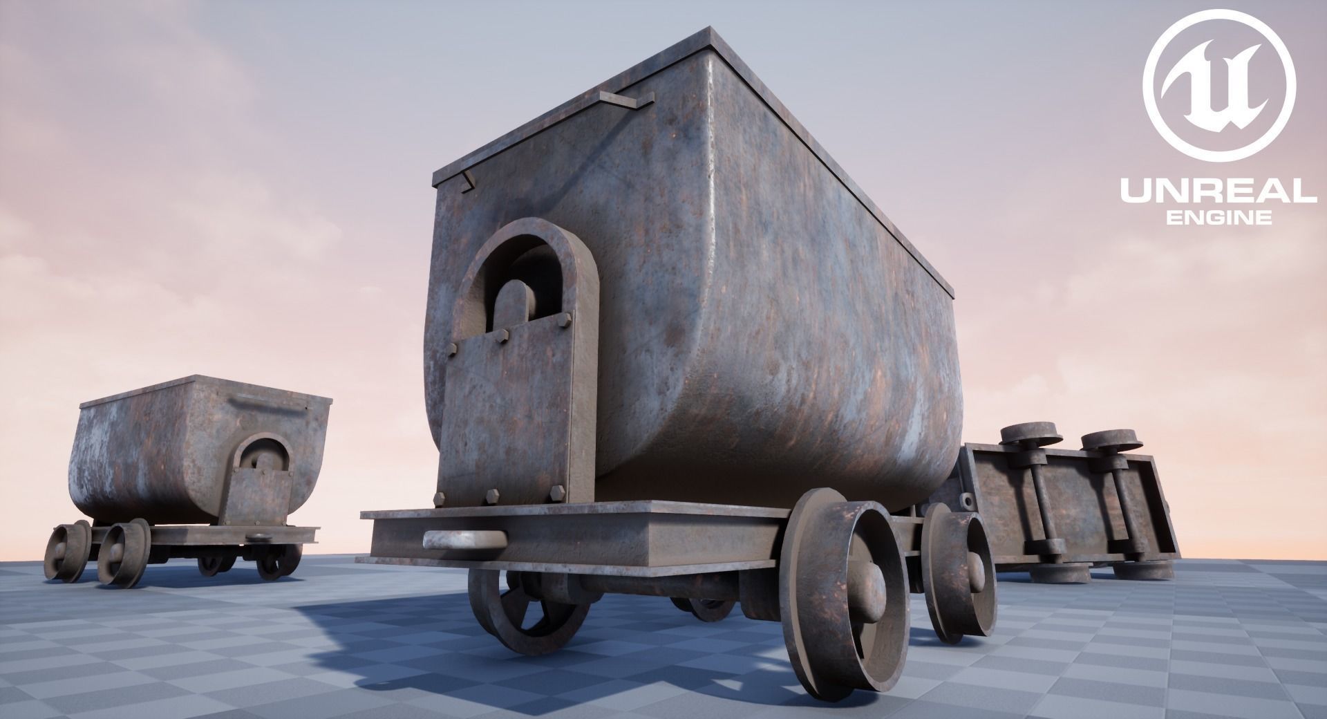 3D model Mining Cart VR / AR / low-poly | CGTrader