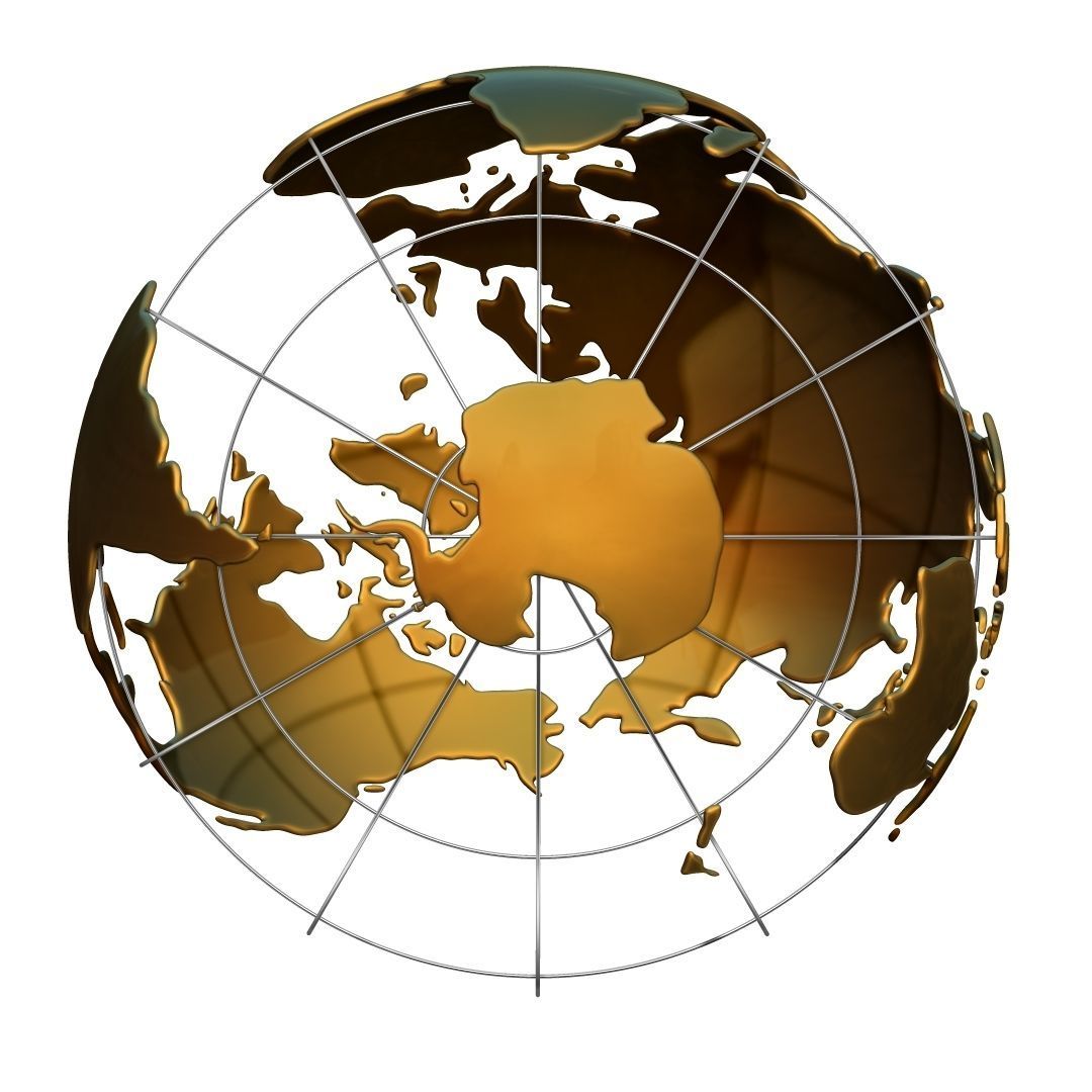 Earth Globe Wire 3D model | CGTrader