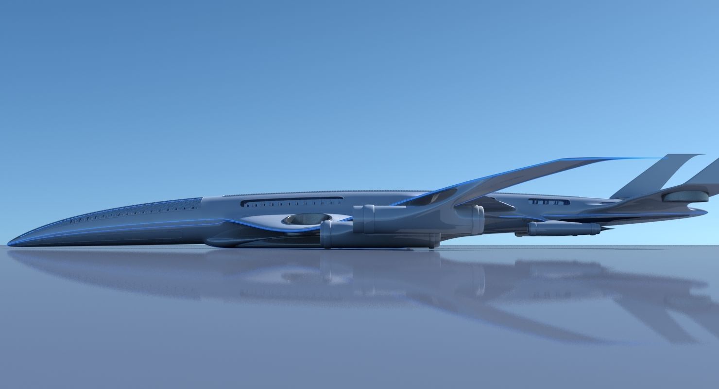 Future Airliner 3D 3D model | CGTrader