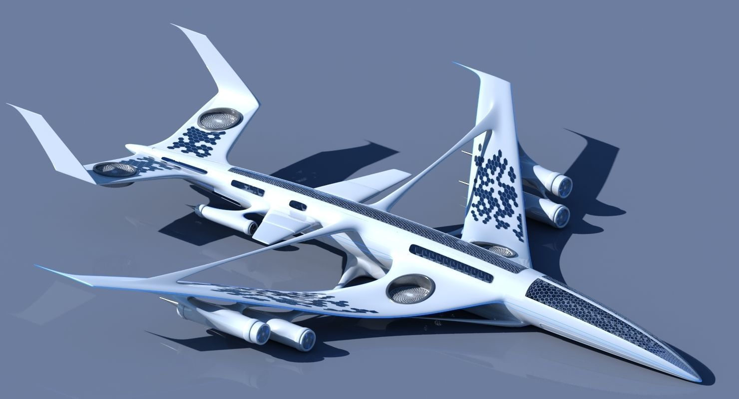 Future Airliner 3D 3D model | CGTrader