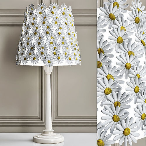 flower lamp 3D model | CGTrader