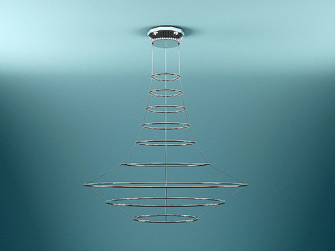 Hi tech Chandelier 3D model | CGTrader