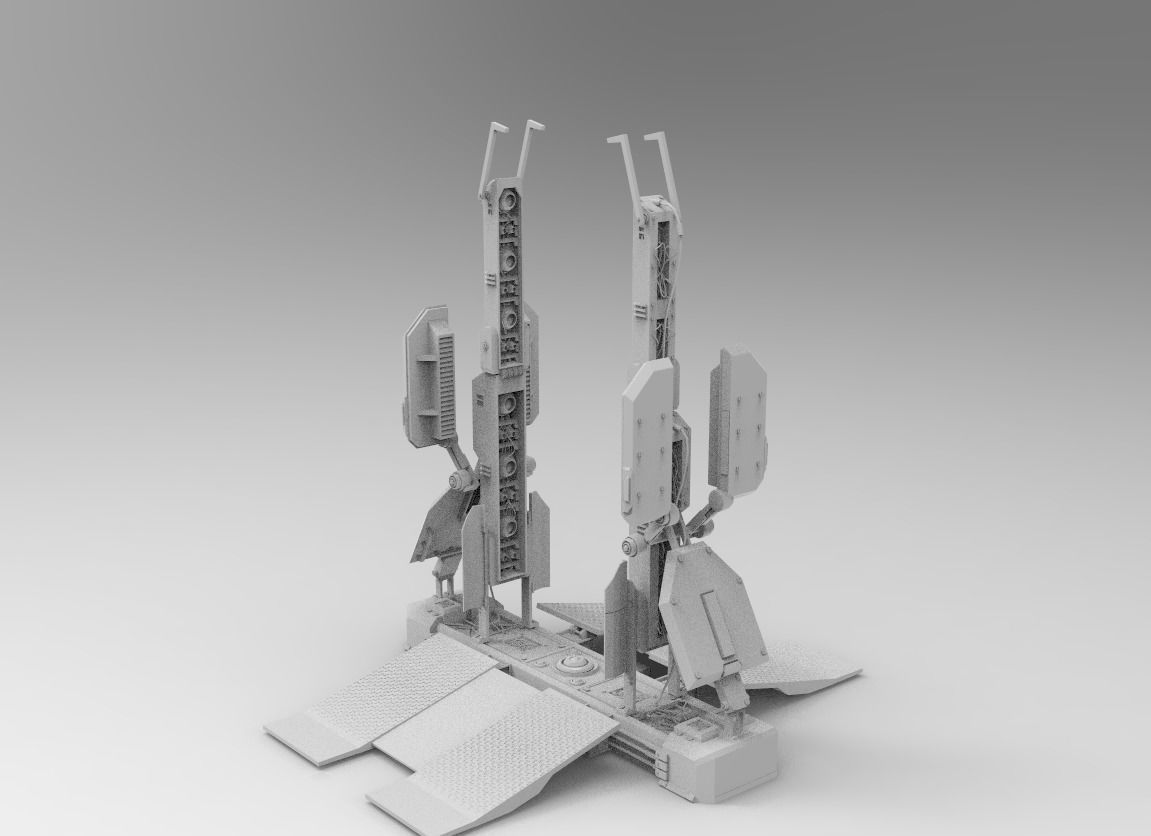 sci fi - Phase gate 3D model | CGTrader