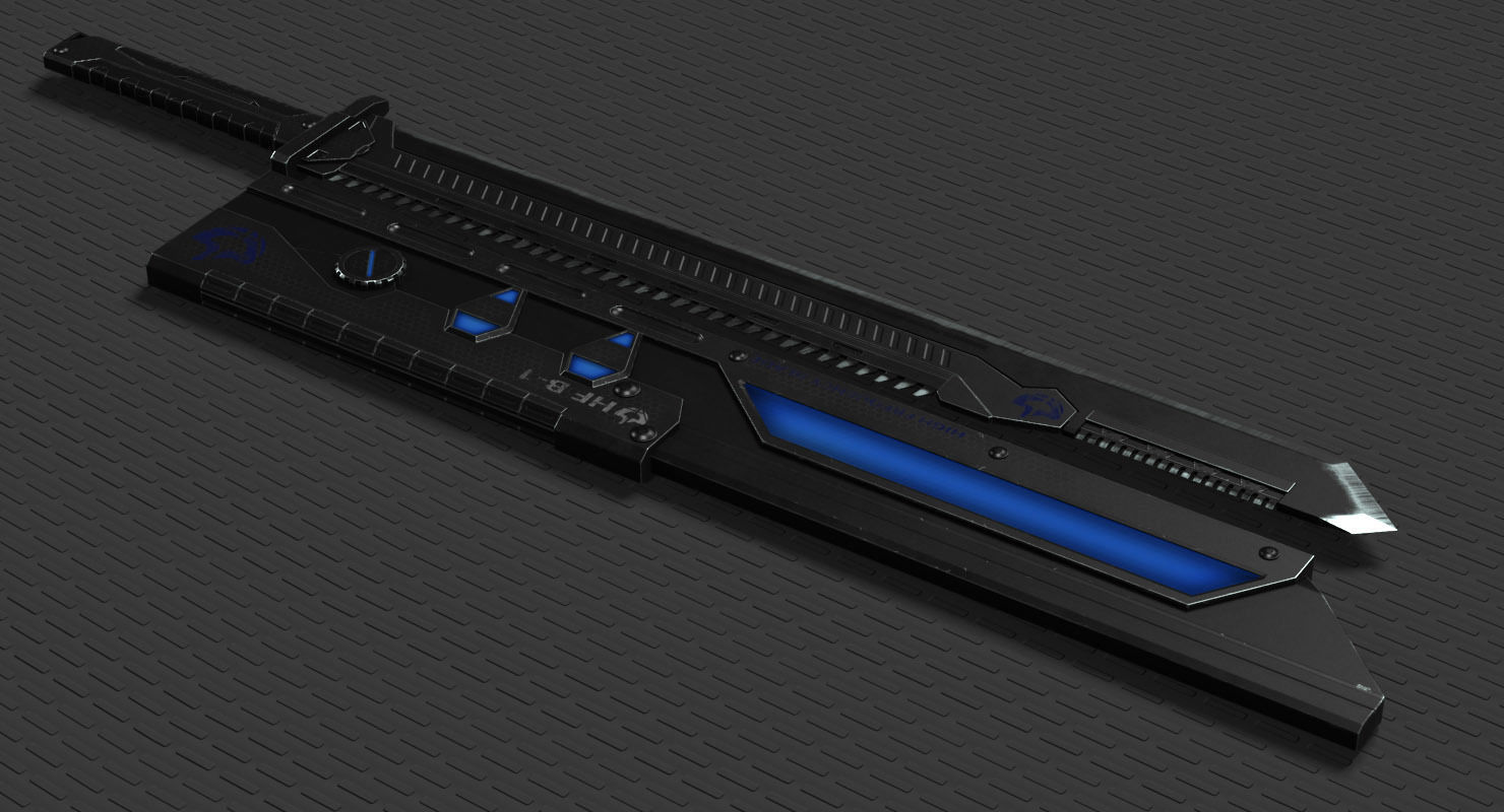 Sci Fi High Frequency Sword 3D model | CGTrader