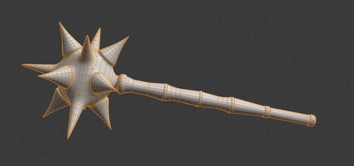 3D model Spiked Head Mace VR / AR / low-poly | CGTrader