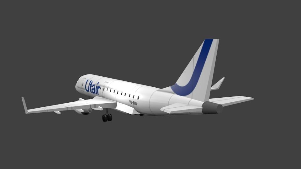 3D model Embraer E170 VR / AR / low-poly | CGTrader