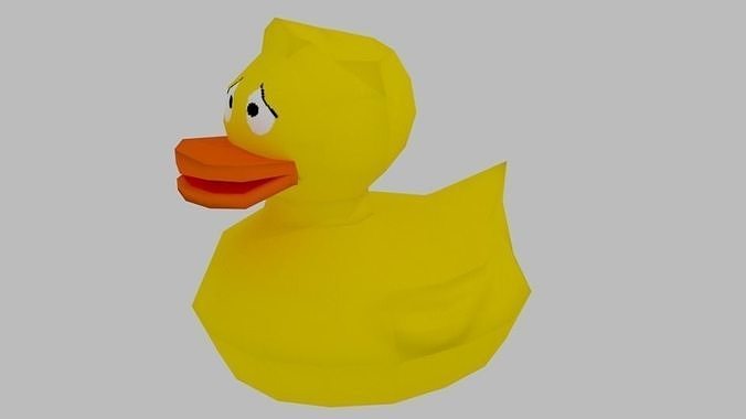 Low Poly Stylized Rubber Duck free VR / AR / low-poly 3D model | CGTrader