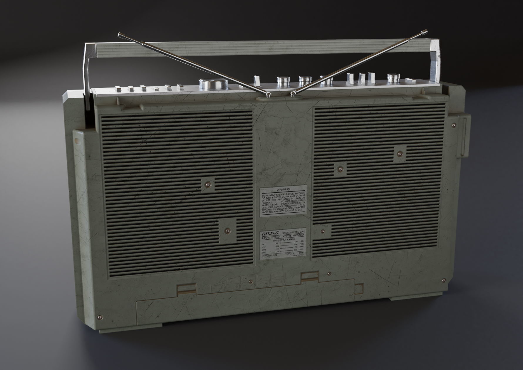 3D model Rising SRC-2005 boombox VR / AR / low-poly | CGTrader