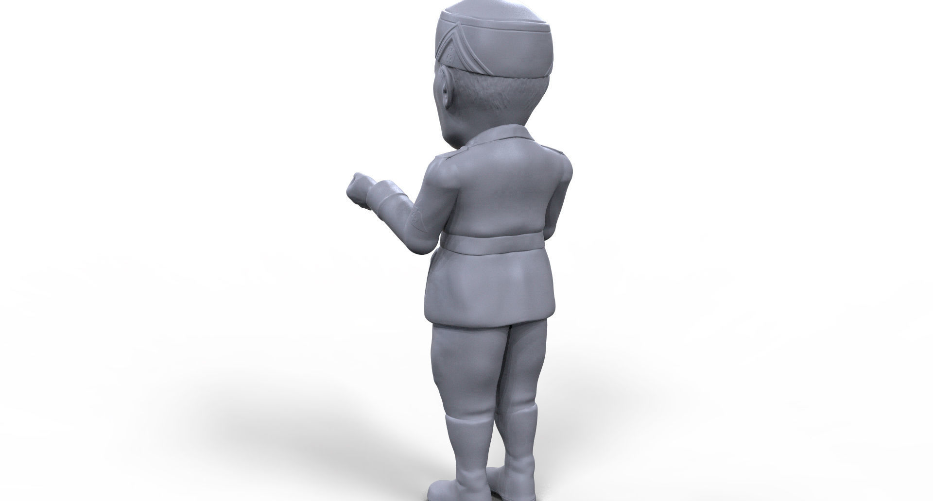 Benito Mussolini stylized high quality 3D printable miniature 3D model ...