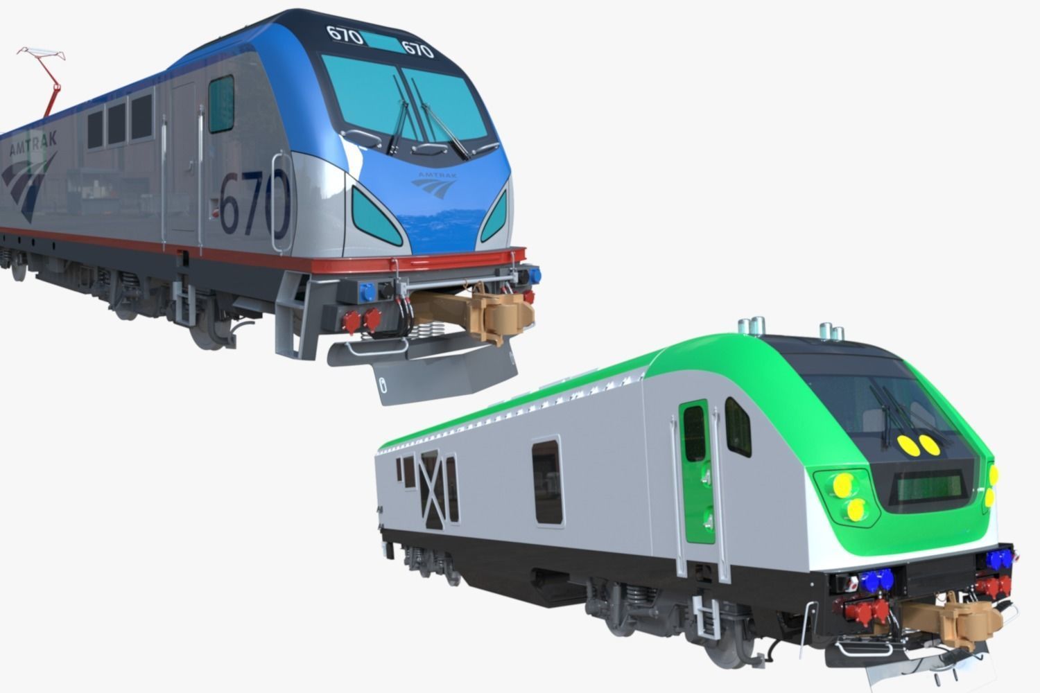 Locomotives Siemens ACS-64 and SC-44 3D Model Collection | CGTrader