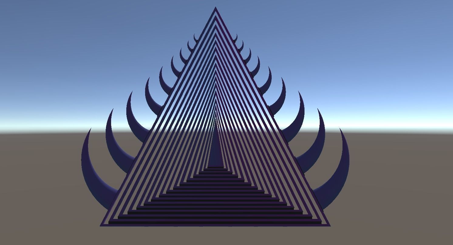 Triangle Portal Struct 3D model | CGTrader