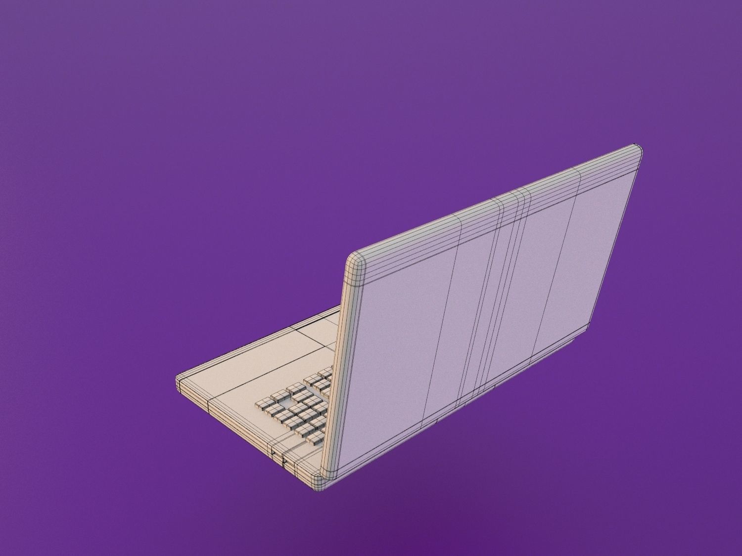 3D model Macbook laptop cartoon style model VR / AR / low-poly | CGTrader