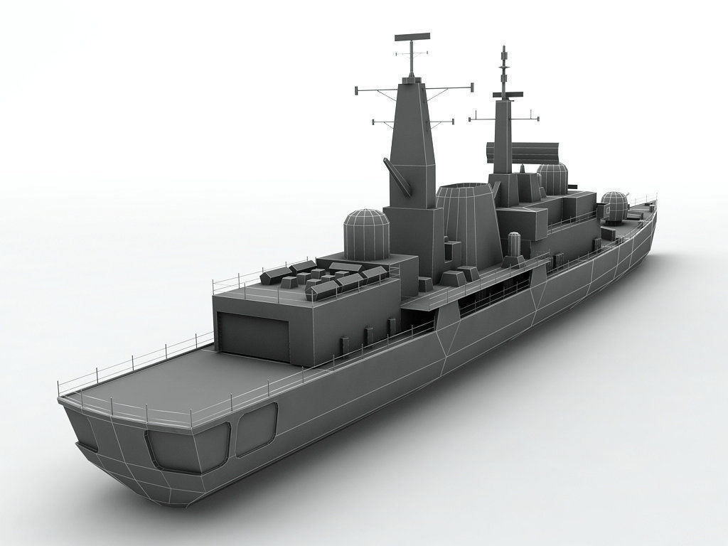 3D model Type 42 Destroyer Military Ship VR / AR / low-poly | CGTrader