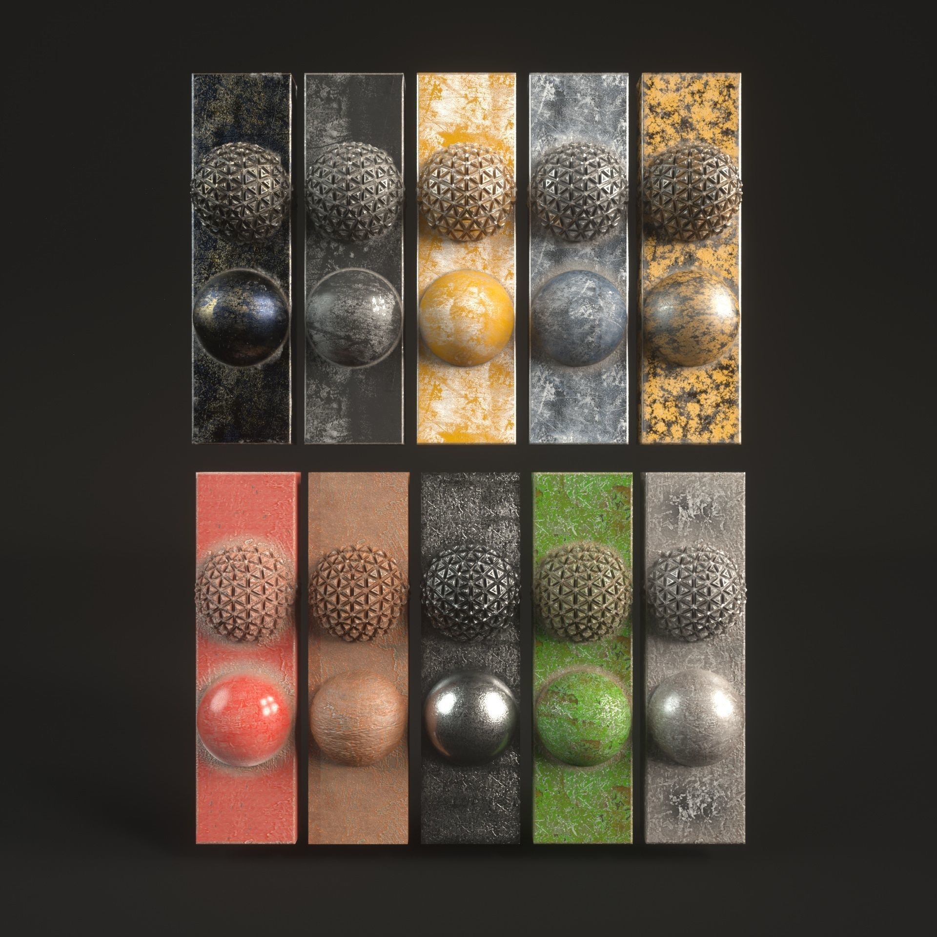 10 Grunge Metal Materials for C4D Octane Render Texture | CGTrader