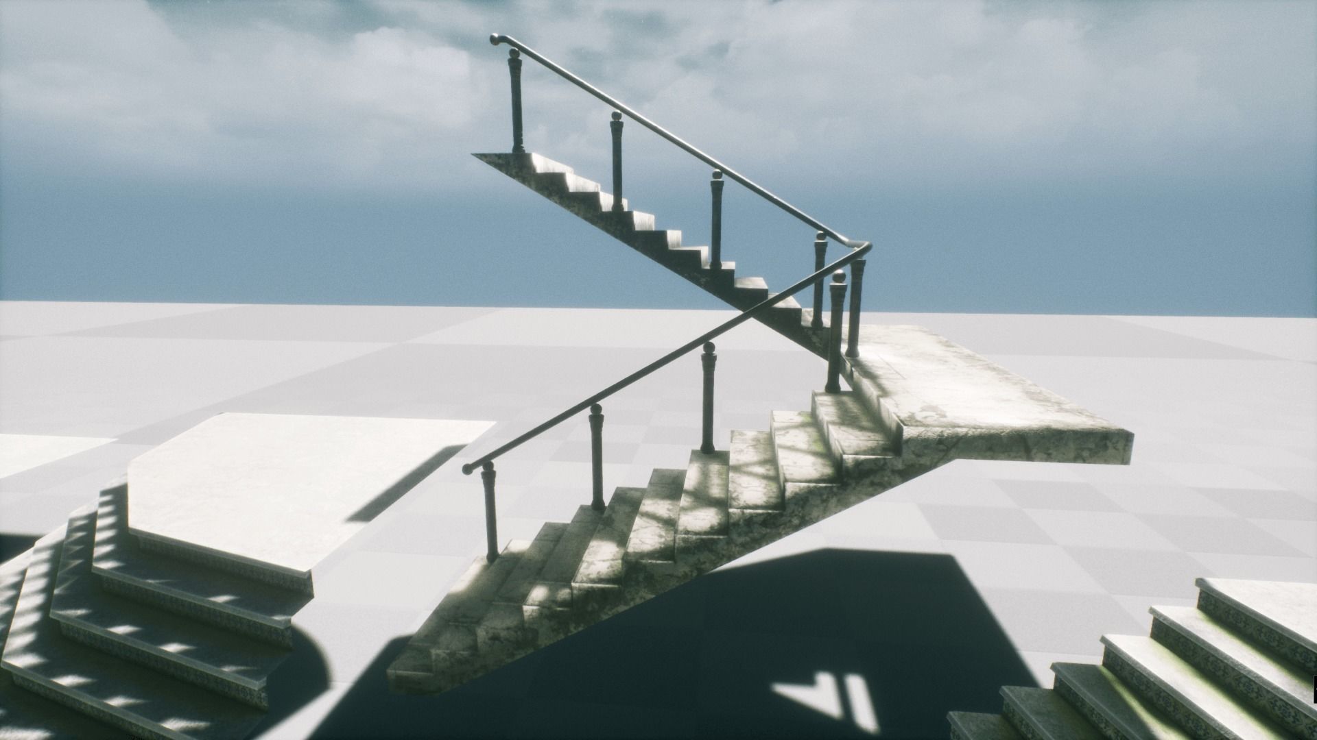 3D model Ornament stairs for UNREAL VR / AR / low-poly | CGTrader