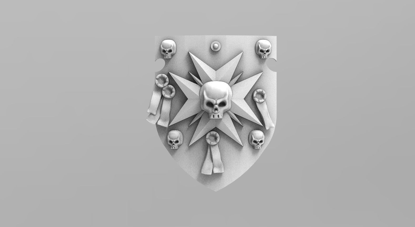 Templar Power Shields 3D model 3D printable | CGTrader