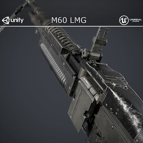3D model M60 Light Machine Gun VR / AR / low-poly | CGTrader