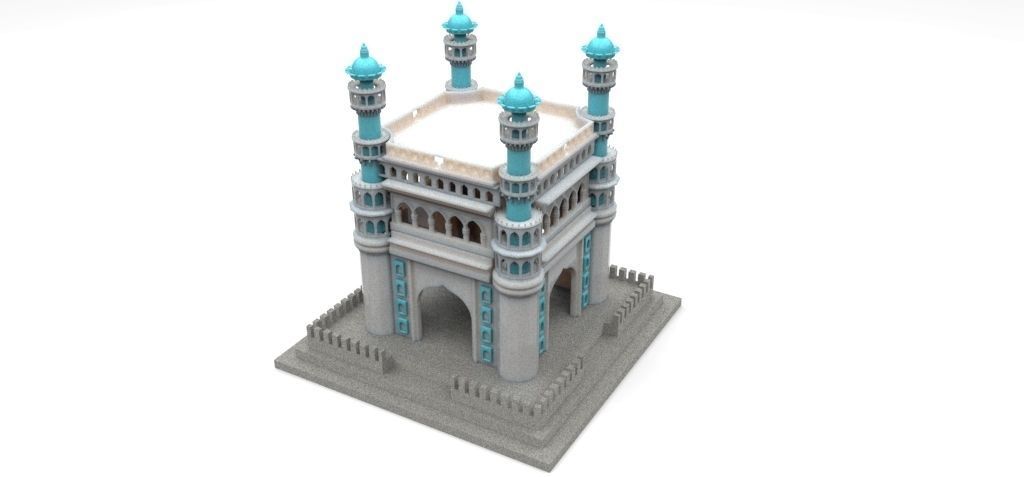 CHARMINAR Hyderabad free 3D model | CGTrader