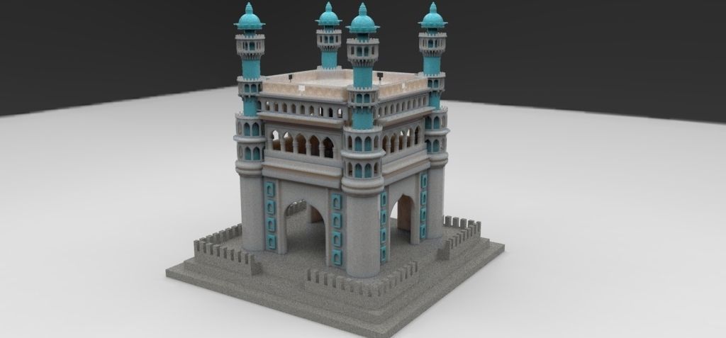 CHARMINAR Hyderabad free 3D model | CGTrader
