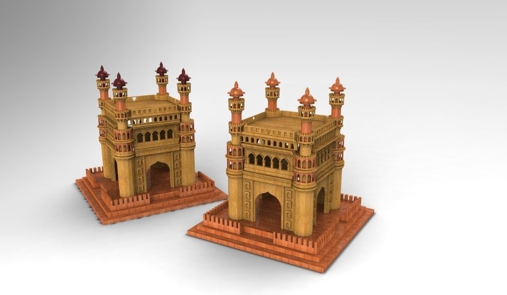 CHARMINAR Hyderabad free 3D model | CGTrader