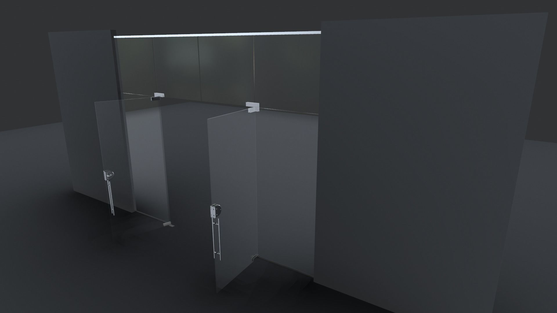 Glass Door 3D model | CGTrader